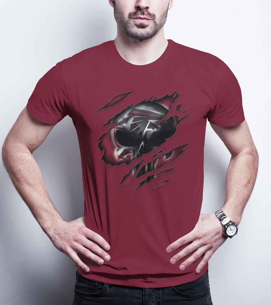 Atlanta Falcons Skull T-Shirt