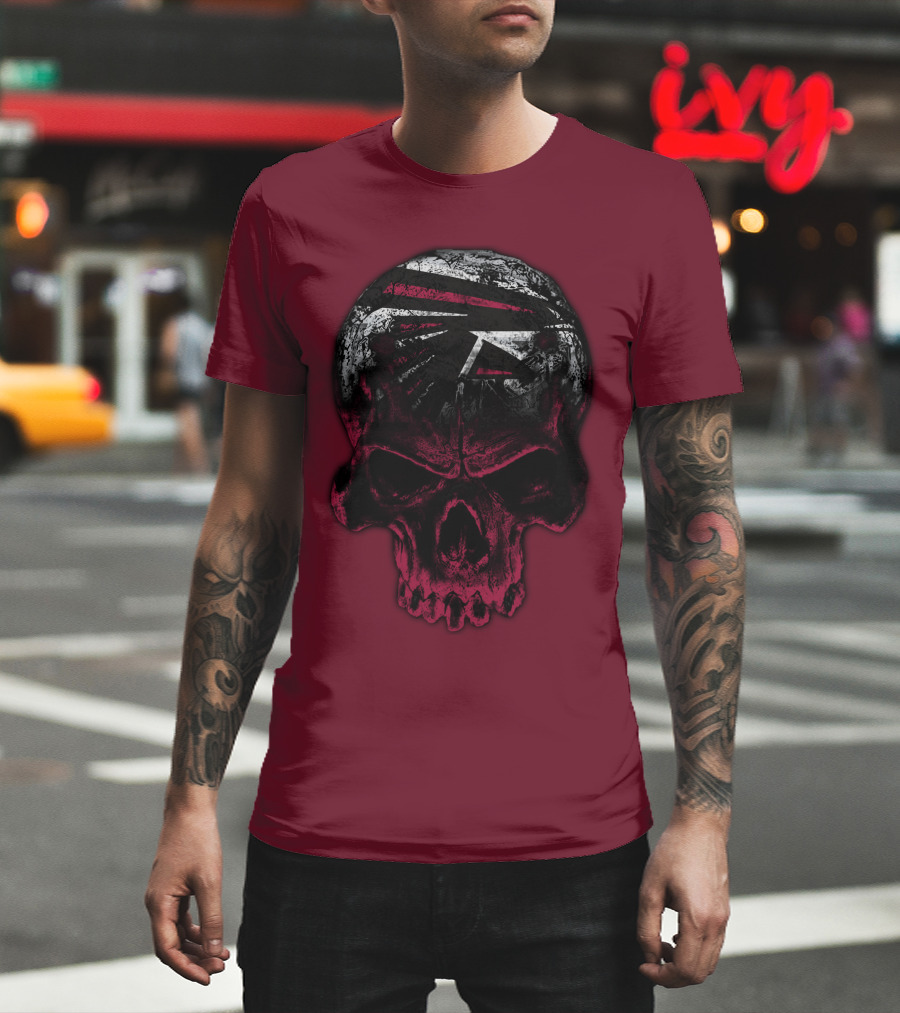 Atlanta Falcons Skull Emblem 67 T-Shirt