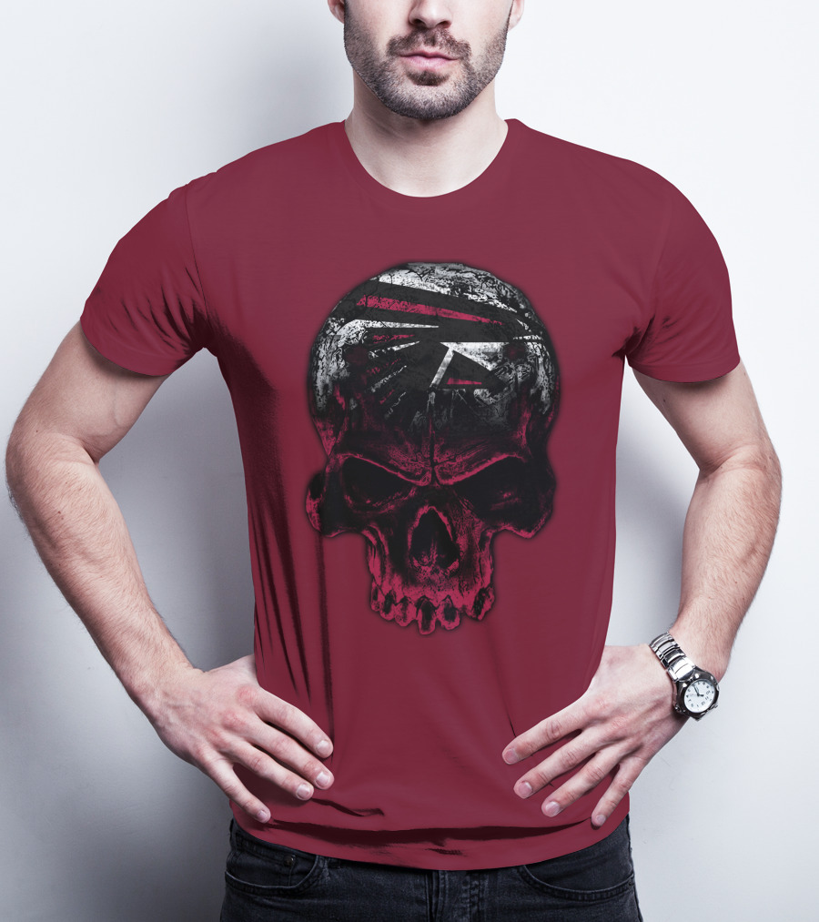 Atlanta Falcons Skull Emblem 67 T-Shirt