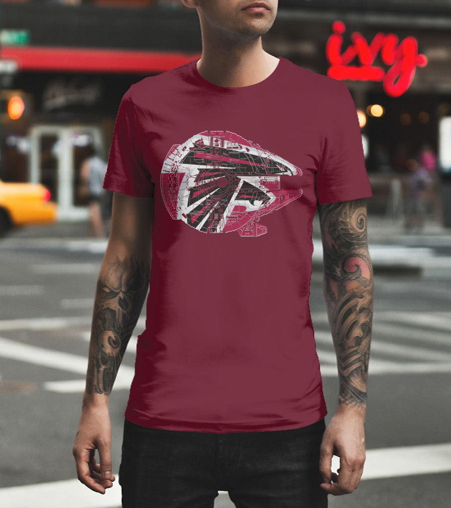 Atlanta Falcons Millennium Falcon 69 Spaceship T-Shirt