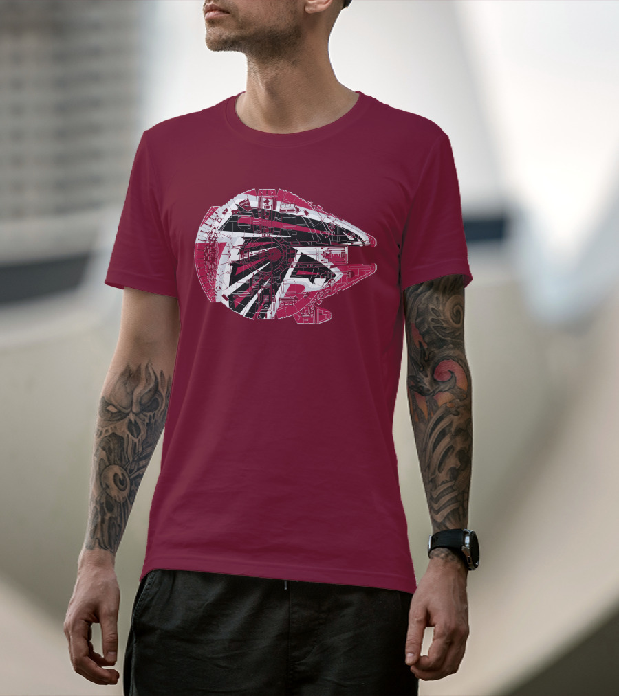 Atlanta Falcons Millennium Falcon 69 Spaceship T-Shirt
