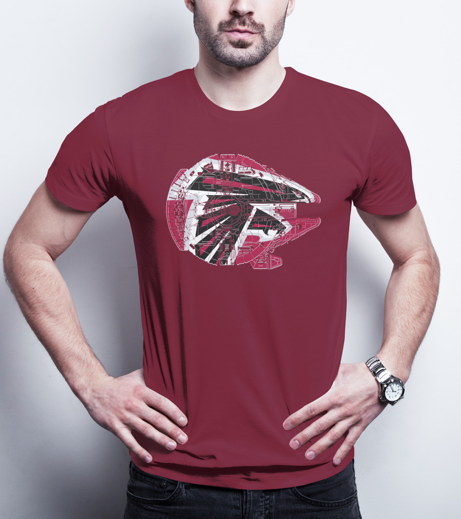 Atlanta Falcons Millennium Falcon 69 Spaceship T-Shirt