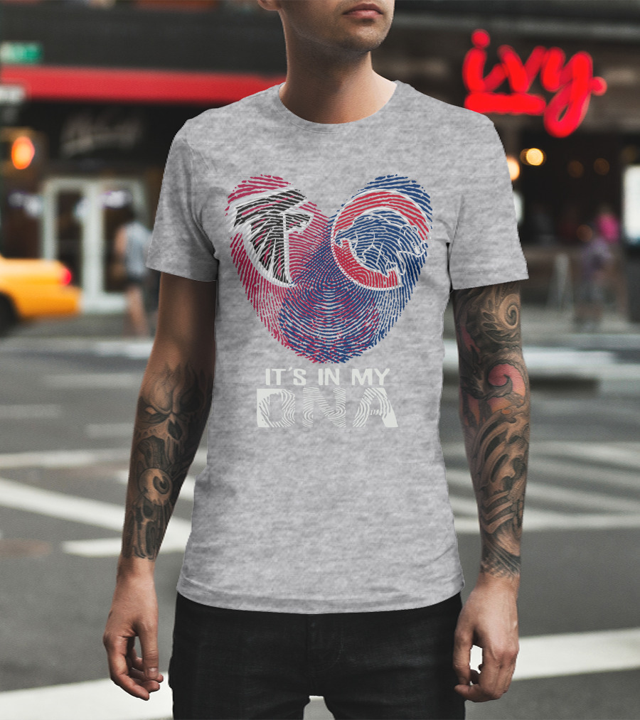 Atlanta Falcons Chicago Cubs It's In My Dna T-Shirt