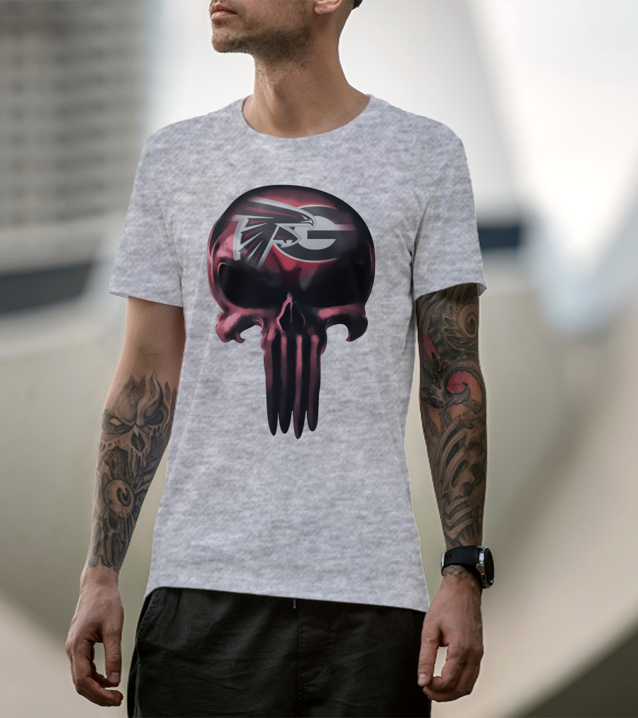 Atlanta Falcons G Logo Skull T-Shirt