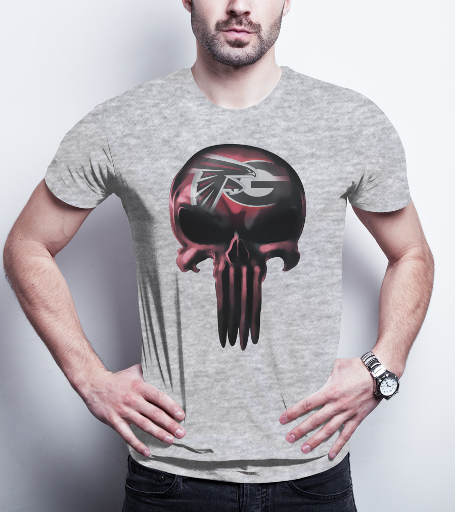 Atlanta Falcons G Logo Skull T-Shirt