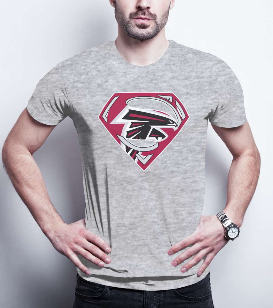Atlanta Falcons 89 Superhero Shield T-Shirt