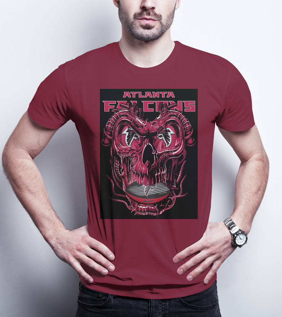 Atlanta Falcons Dragonskull Helmet T-Shirt