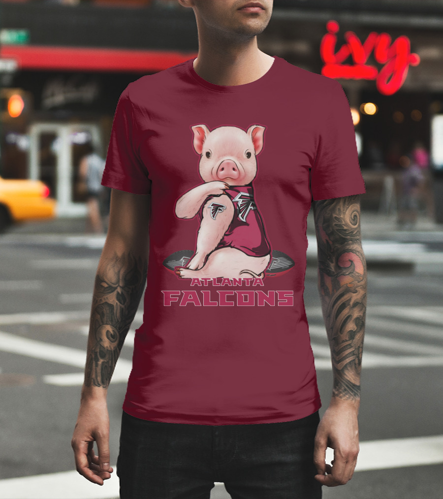Atlanta Falcons Pig Mascot T-Shirt