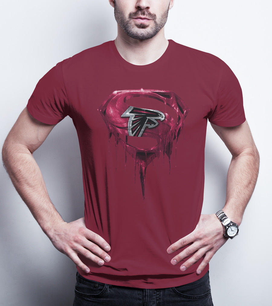 Spm Atlanta Falcons Superhero Emblem T-Shirt
