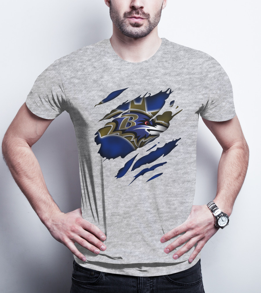 Baltimore Ravens Logo On T-Shirt