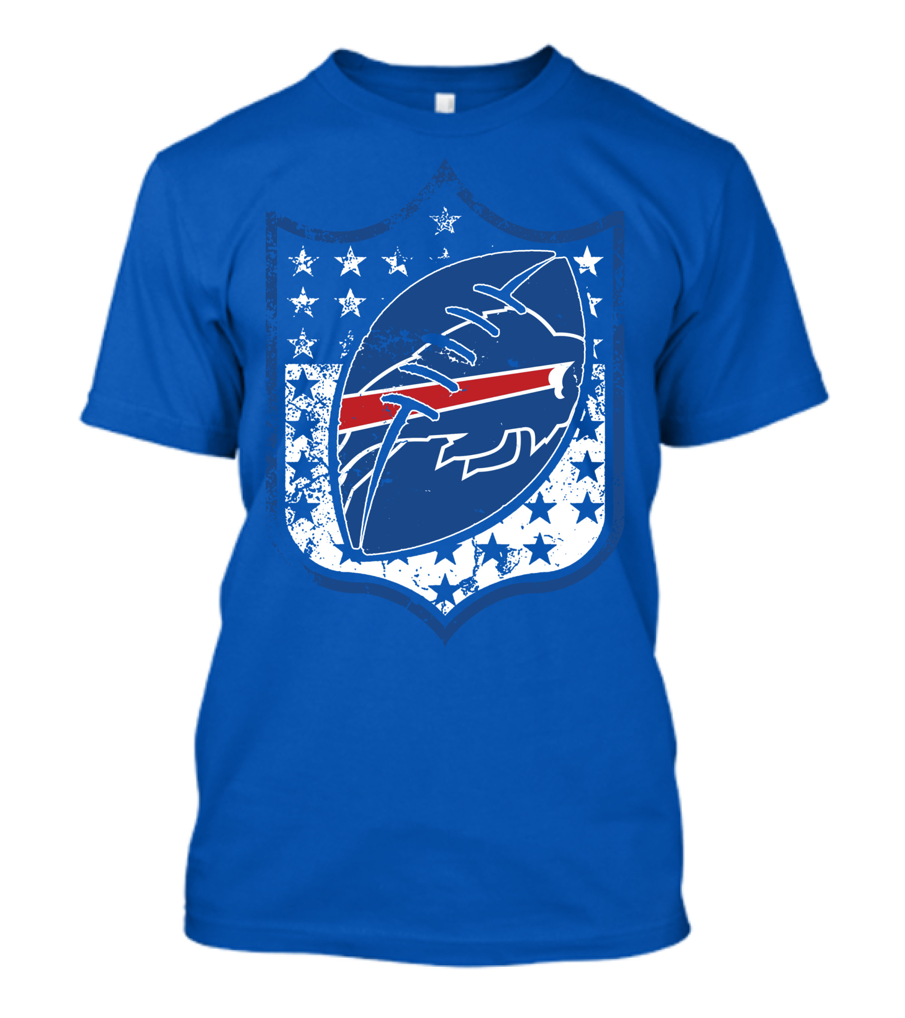 Buffalo Bills Nfl Team Shield Stars And Stripes T-Shirt