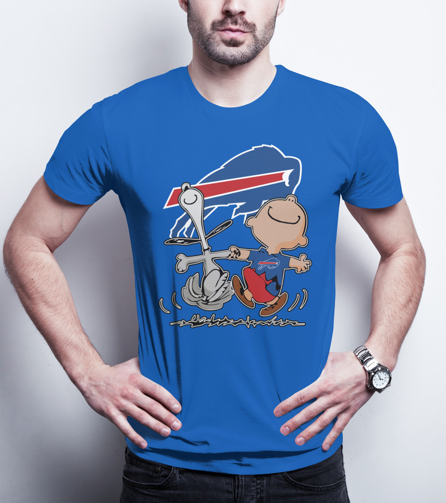 Buffalo Bills Peanuts Dancing Snoopy T-Shirt