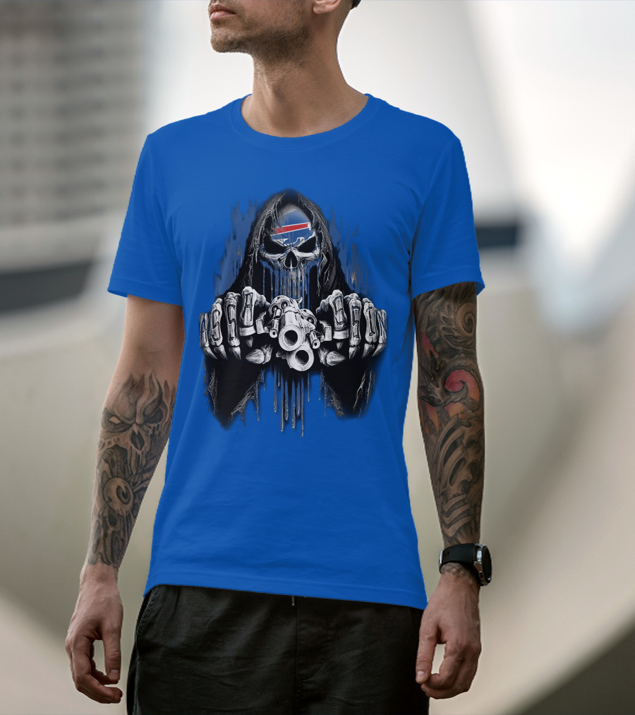 Buffalo Bills Mafia Grim Reaper Gunslinger T-Shirt