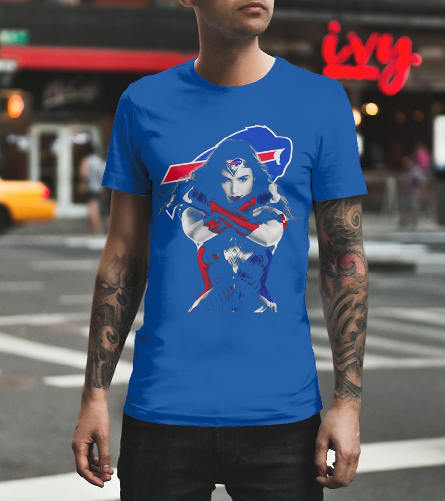 Buffalo Bills Wonder Woman Crossover T-Shirt