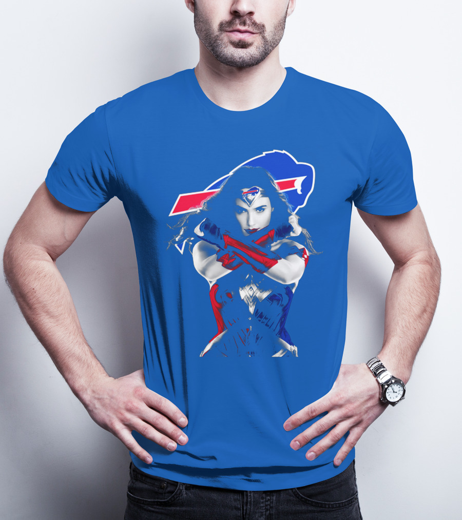 Buffalo Bills Wonder Woman Crossover T-Shirt
