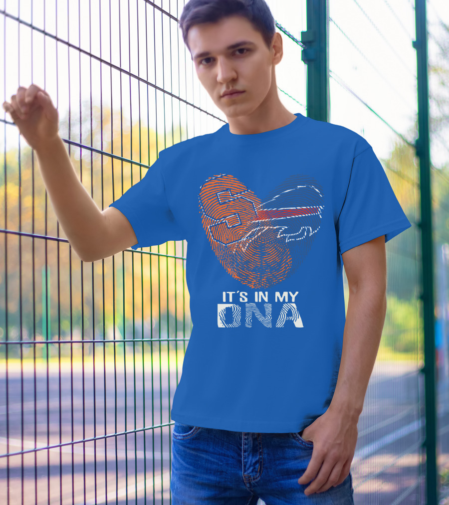 Buffalo Bills It's In My Dna Fingerprint Heart T-Shirt