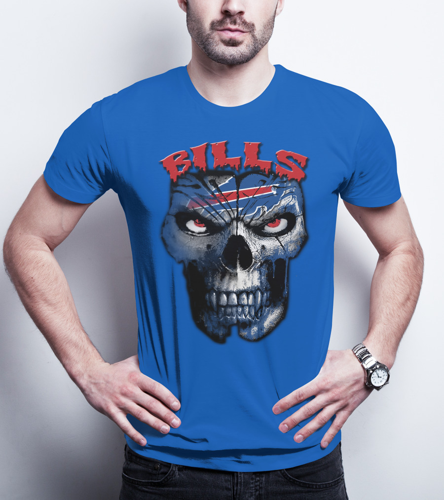 Buffalo Bills Skull Logo T-Shirt