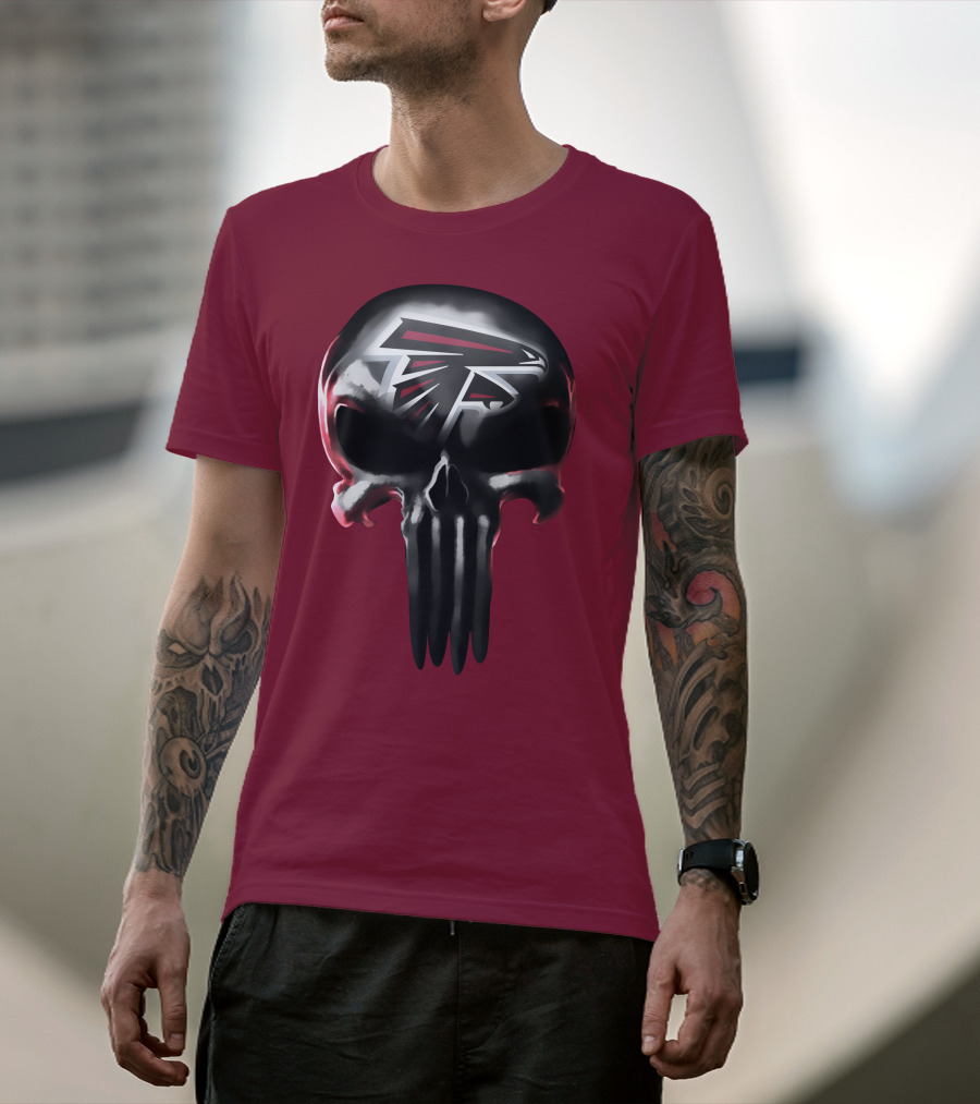 Atlanta Falcons Skull Logo T-Shirt