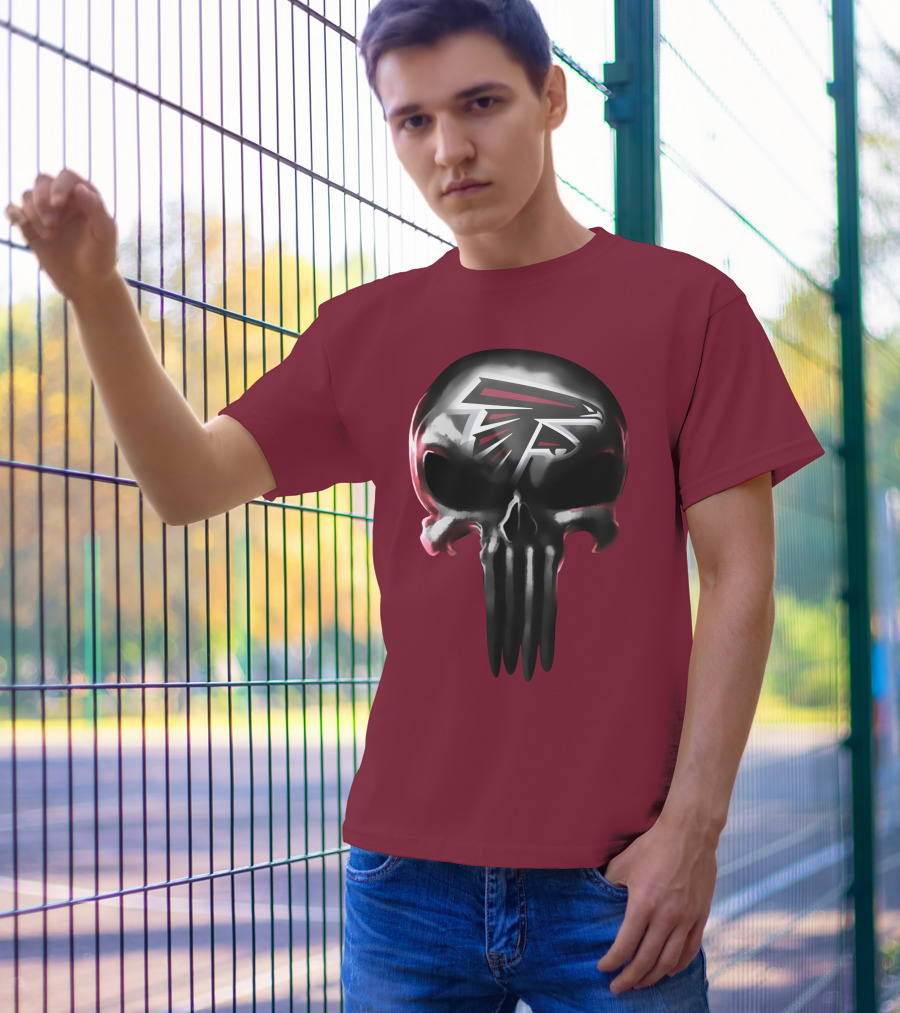 Atlanta Falcons Skull Logo T-Shirt