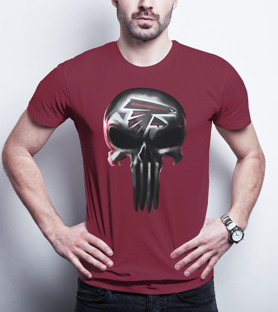 Atlanta Falcons Skull Logo T-Shirt