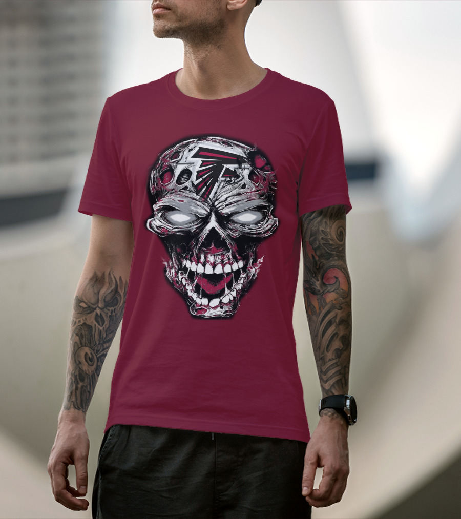 Atlanta Falcons Skull T-Shirt