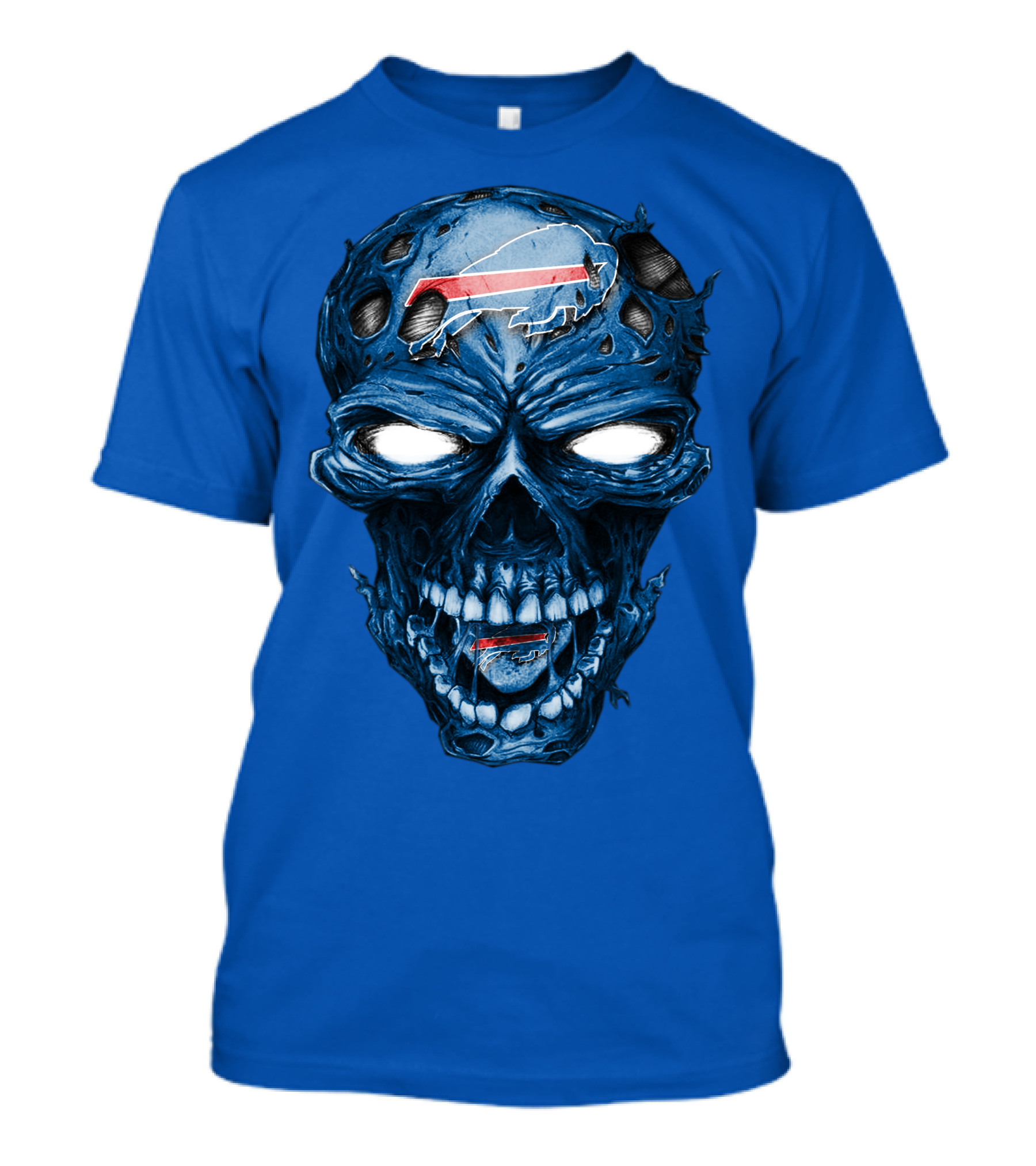 Buffalo Bills Skull Logo Horror T-Shirt