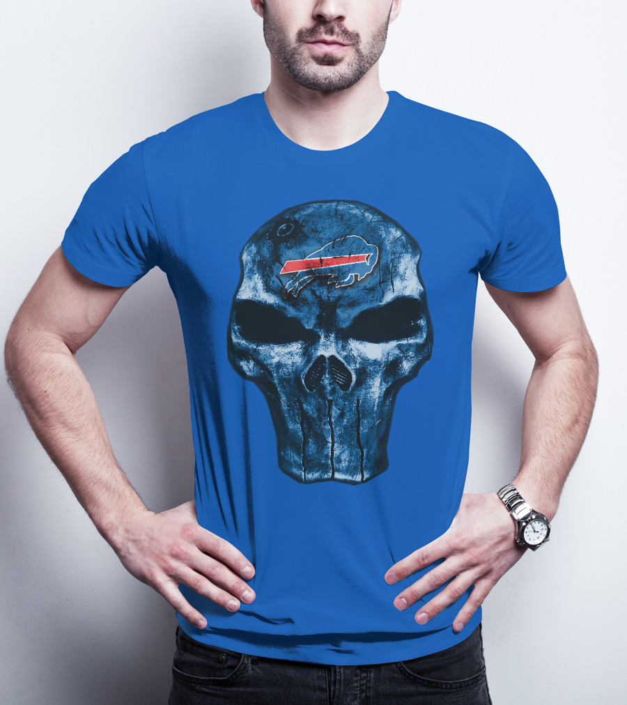 Buffalo Bills Skull Fan T-Shirt
