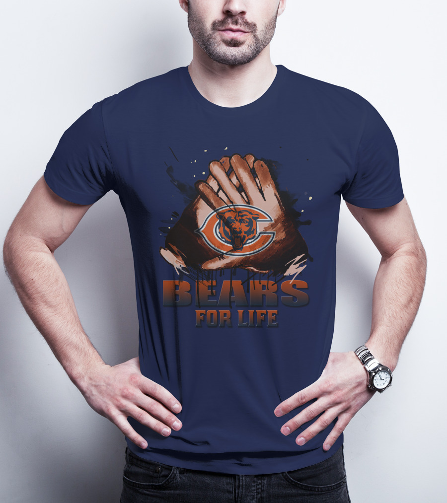 Chicago Bears For Life Logo T-Shirt