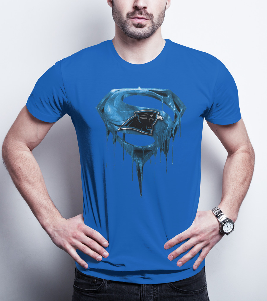 Spm Carolina Panthers Superman Ice T-Shirt