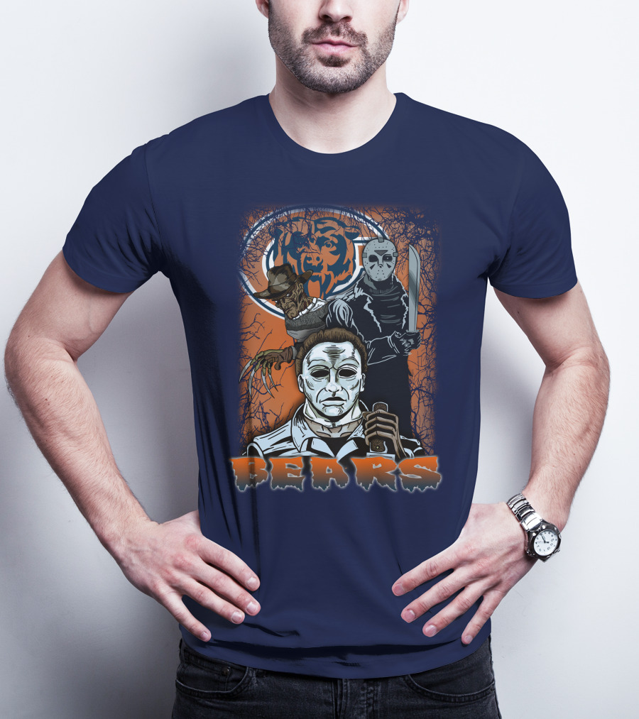 Chicago Bears Horror Icons Bear T-Shirt