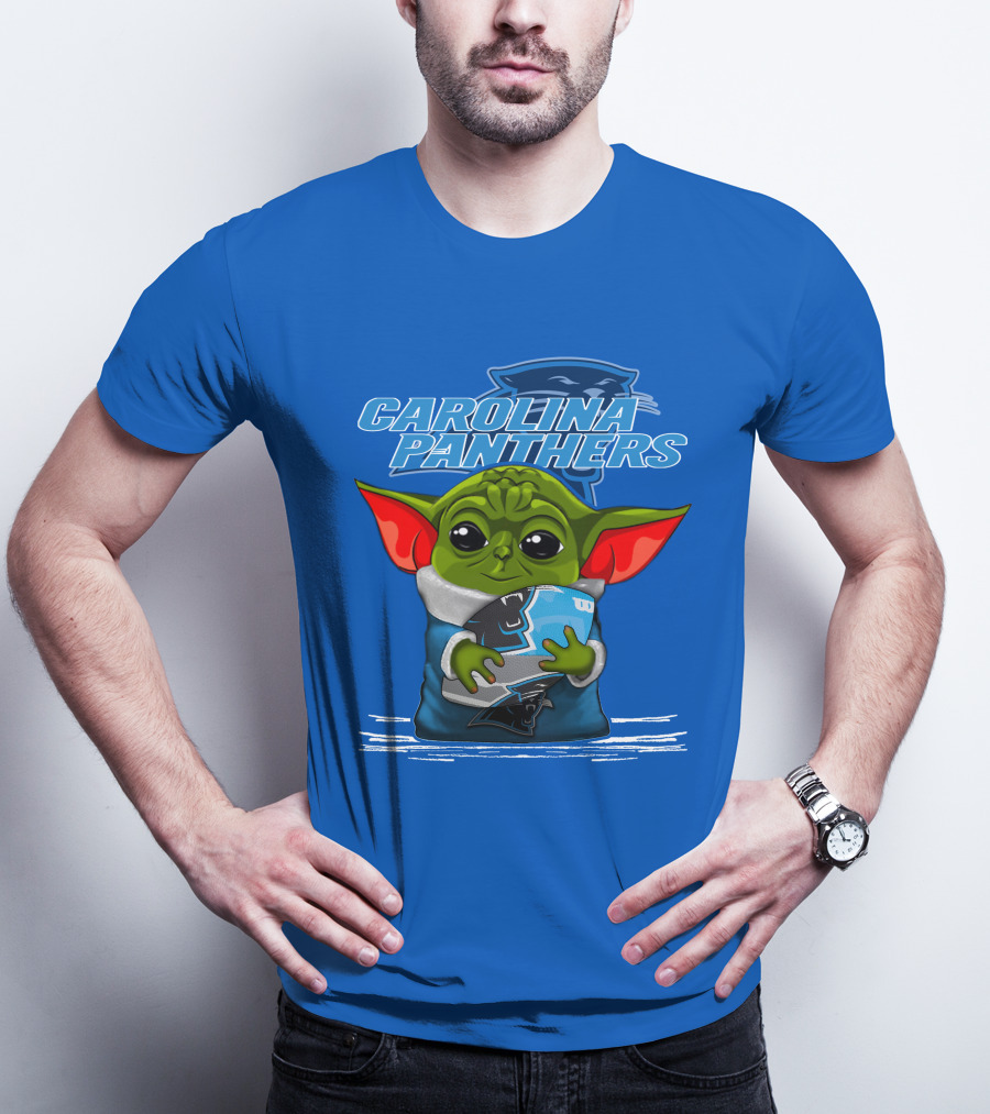 Yoda Carolina Panthers Football Fan T-Shirt