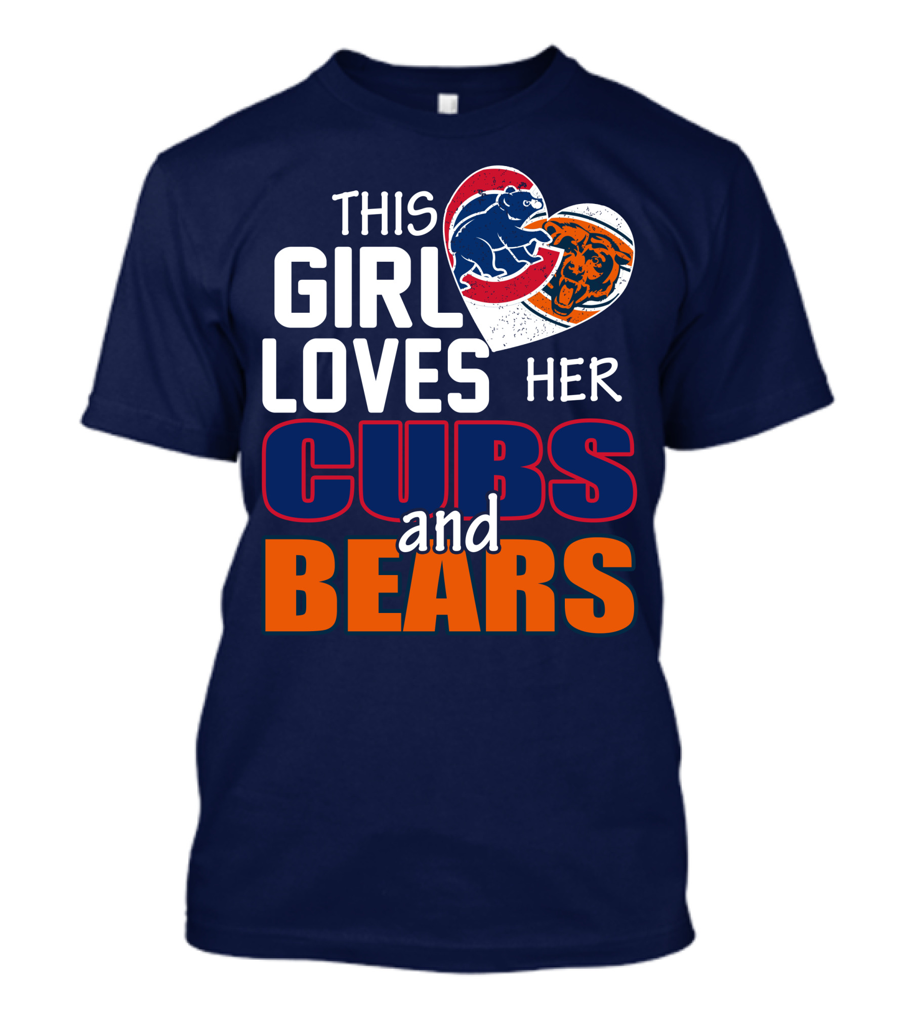 This Girl Loves Her Cubs And Bears T-Shirt