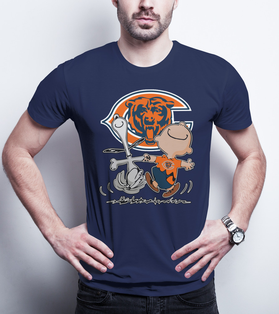 Chicago Bears Peanuts Character Celebration T-Shirt