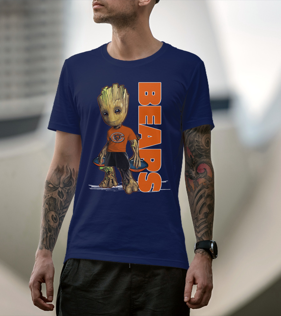 Groot Bears Chicago Nfl Football Fan T-Shirt
