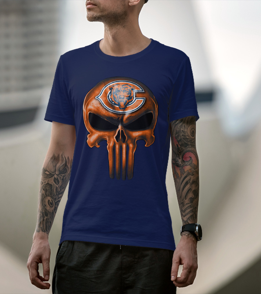 Skull Chicago Bears T-Shirt