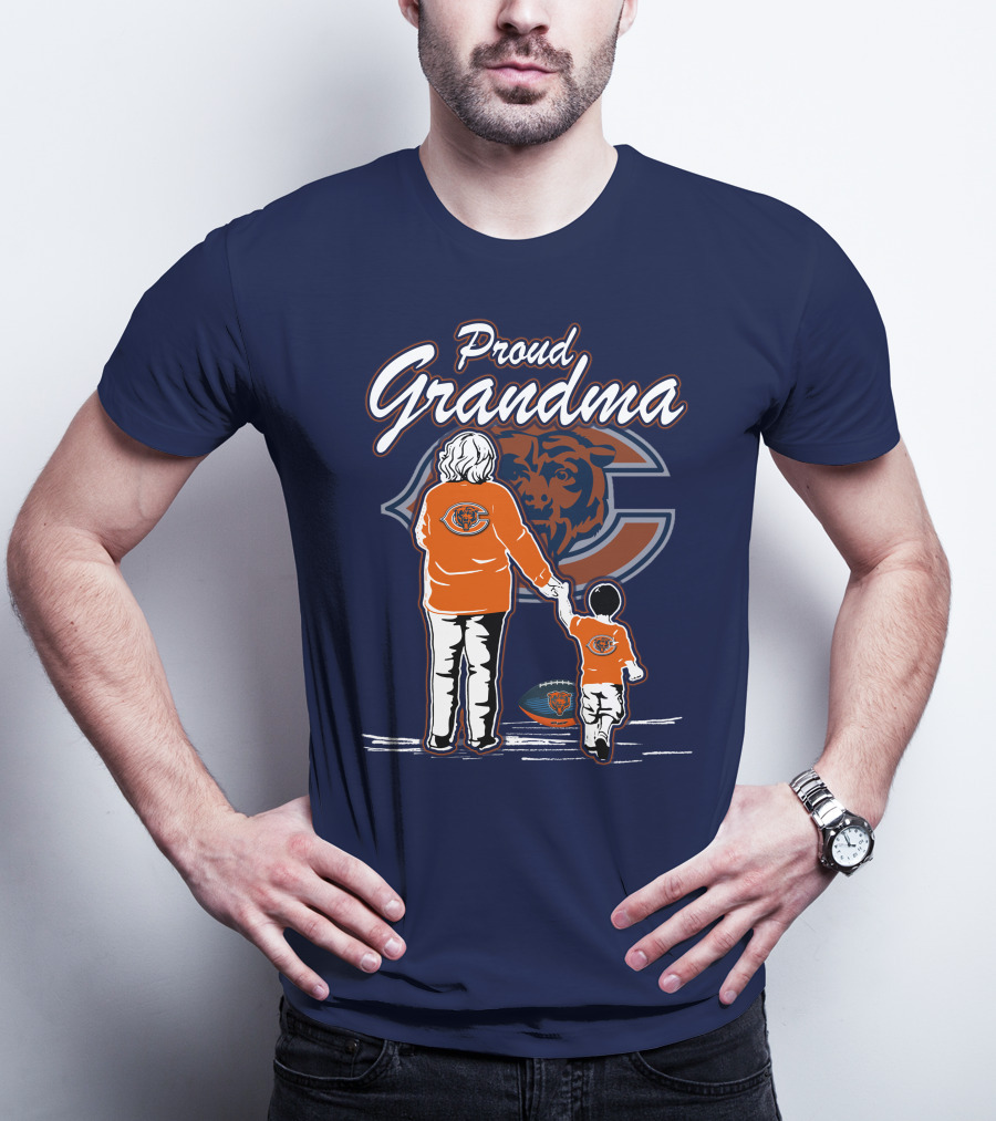 Proud Grandma Chicago Bears Family Spirit T-Shirt