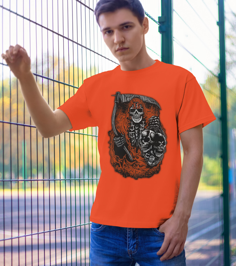 Cincinnati Bengals Reaper Skull T-Shirt