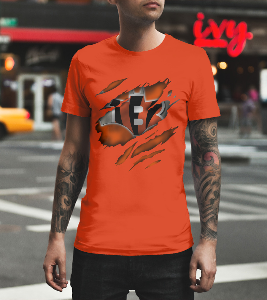 Cincinnati Bengals Tiger Stripes T-Shirt