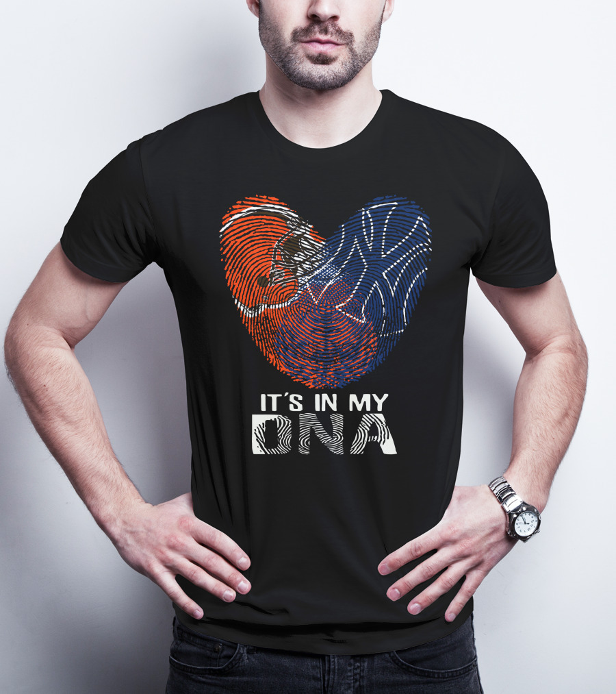 Cleveland Browns New York Yankees It's In My Dna T-Shirt
