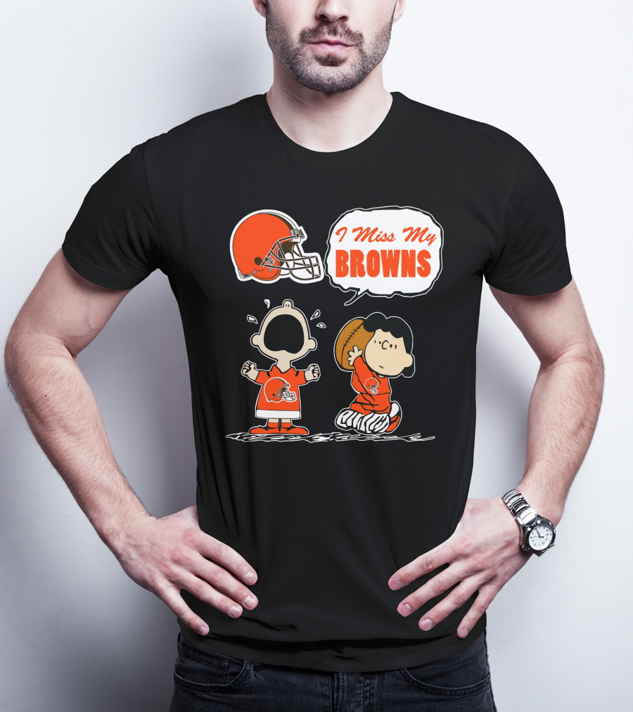 I Miss My Cleveland Browns 67 Football Fan Nostalgia T-Shirt
