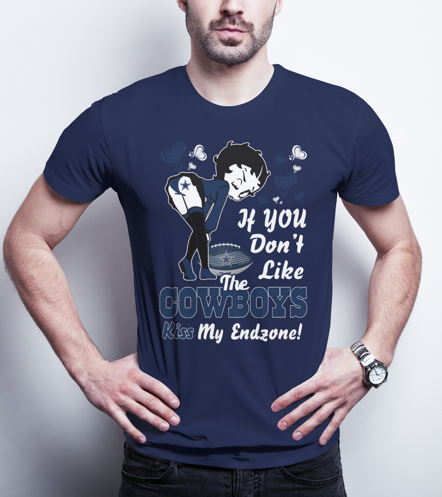 Betty Boop If You Don't Like The Cowboys Kiss My Endzone T-Shirt