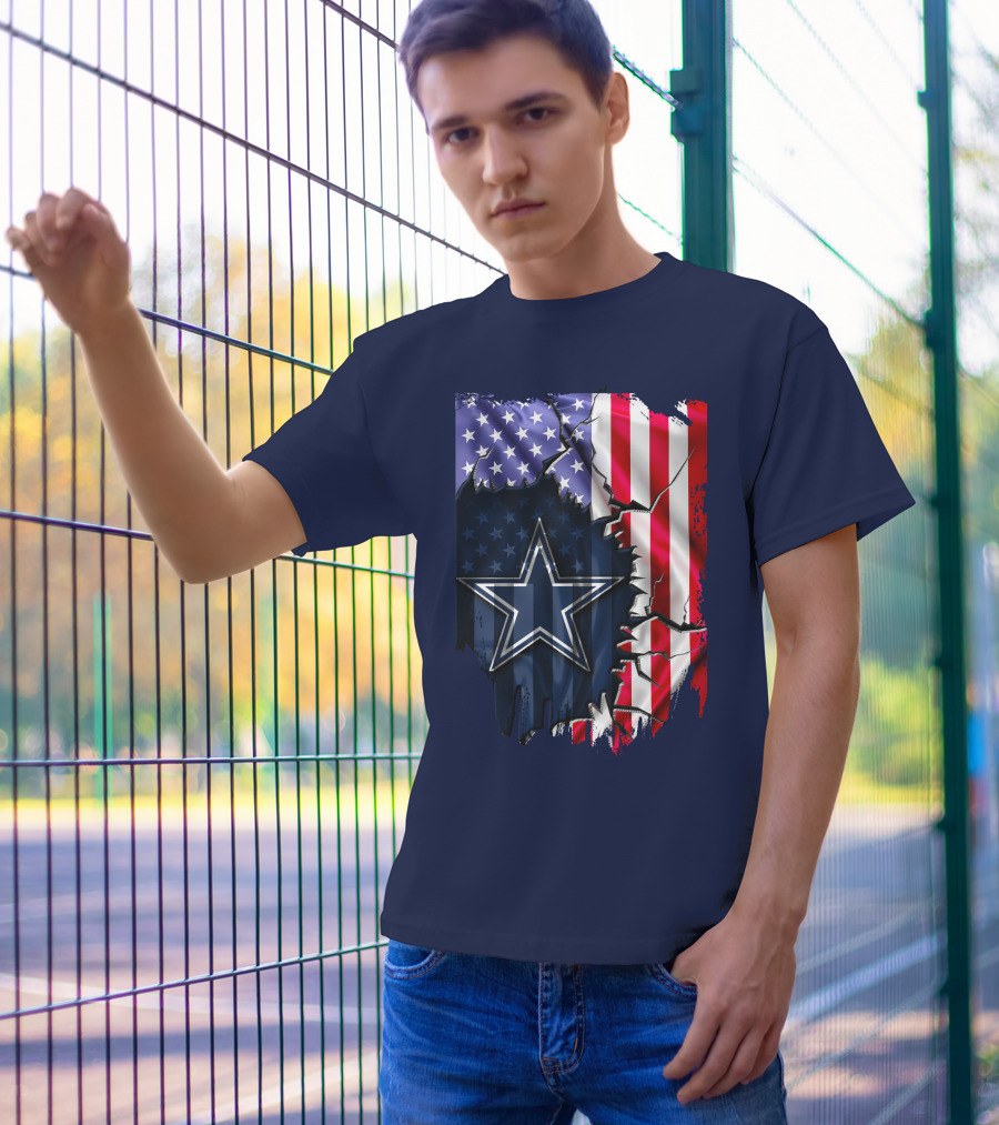 American Flag Dallas Cowboys Star T-Shirt