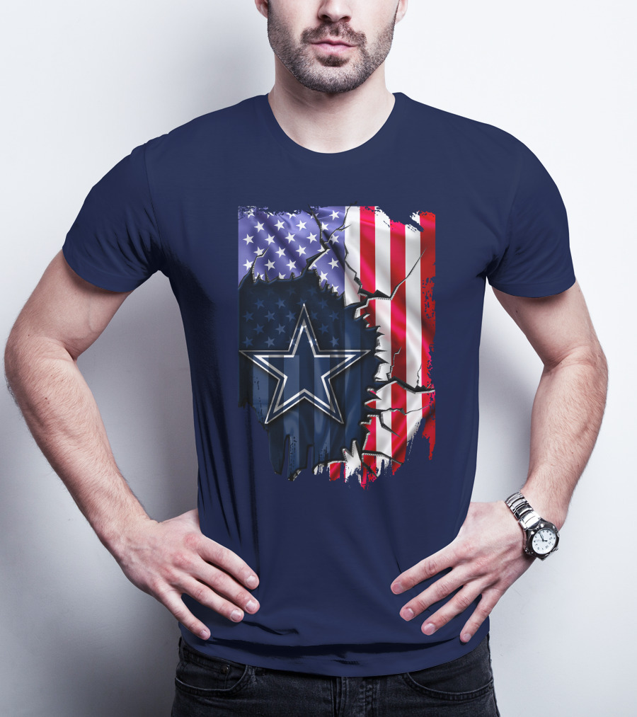 American Flag Dallas Cowboys Star T-Shirt
