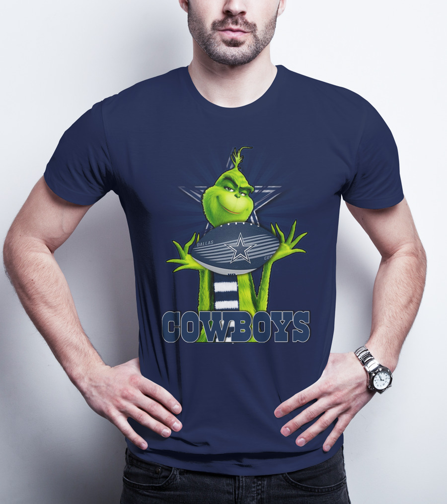 Grinch Dallas Cowboys Football T-Shirt