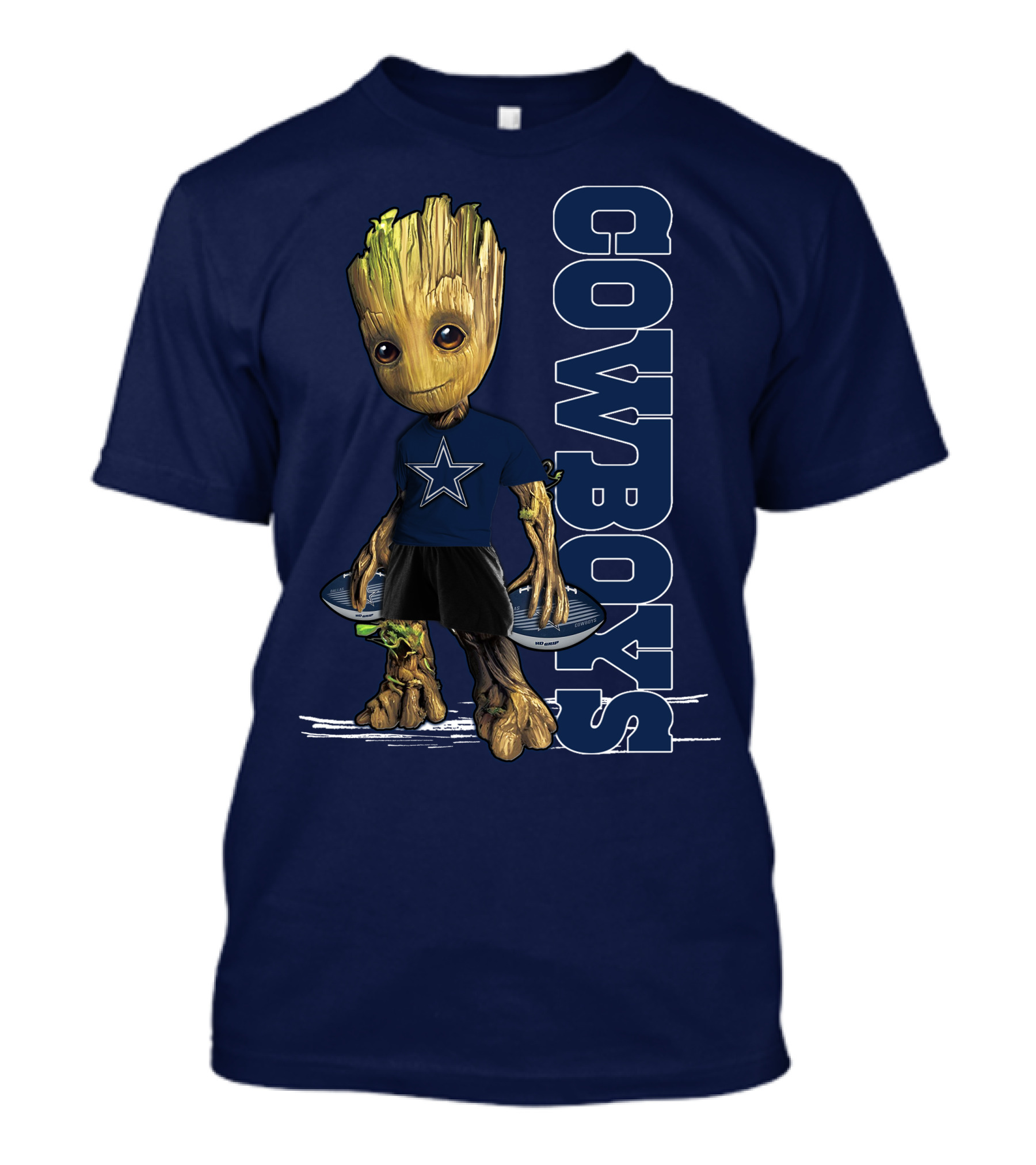 Groot Dallas Cowboys Star Fan T-Shirt
