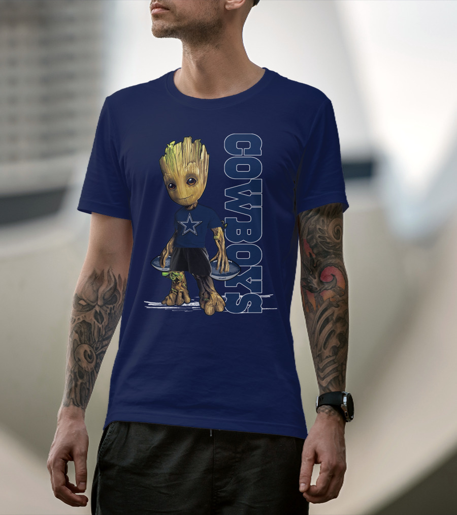 Groot Dallas Cowboys Star Fan T-Shirt