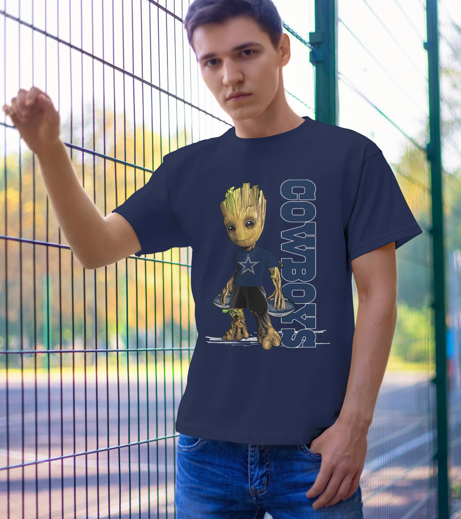 Groot Dallas Cowboys Star Fan T-Shirt