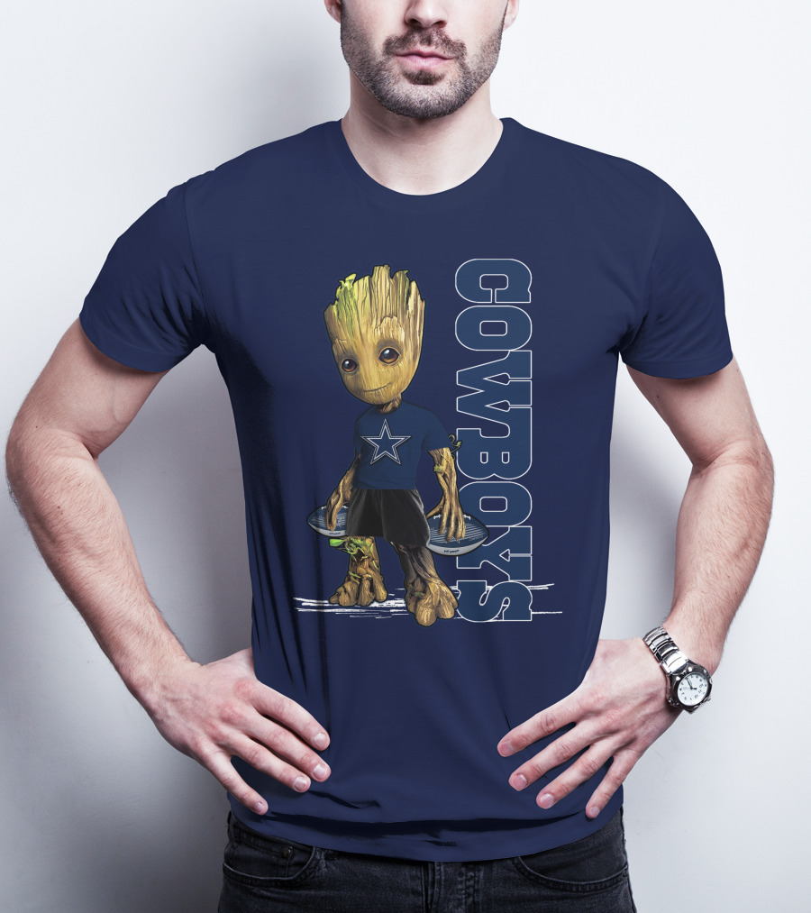 Groot Dallas Cowboys Star Fan T-Shirt