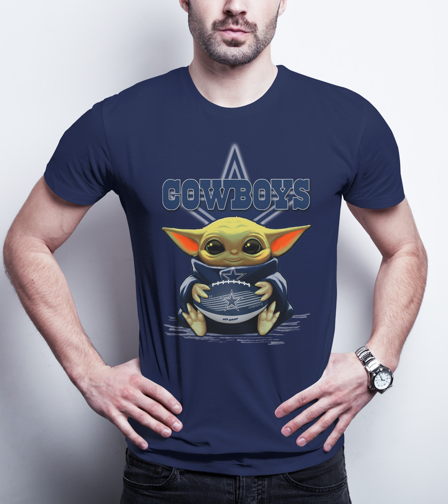 Yoda Cowboys Football Star Wars Dallas Fan Gear T-Shirt