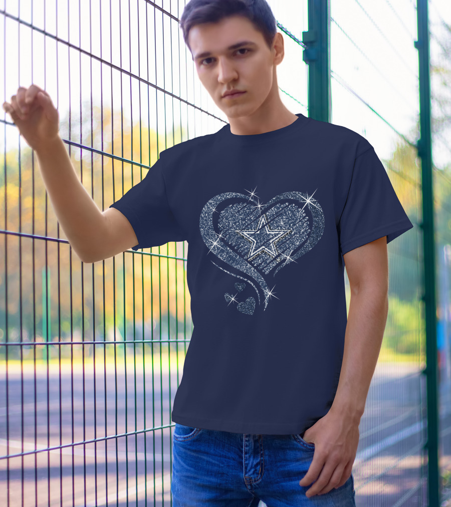 Heart Diamond Star DALLAS COWBOYS T-Shirt